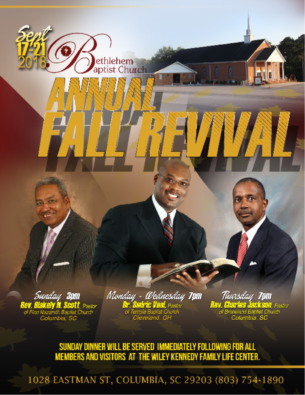 Bethlehem Annual Fall Revival – Gethsemane Baptist Association